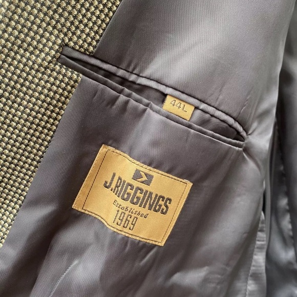 J Riggings | Jackets & Coats | Jriggins Tan Doublebreasted Suit Wool ...